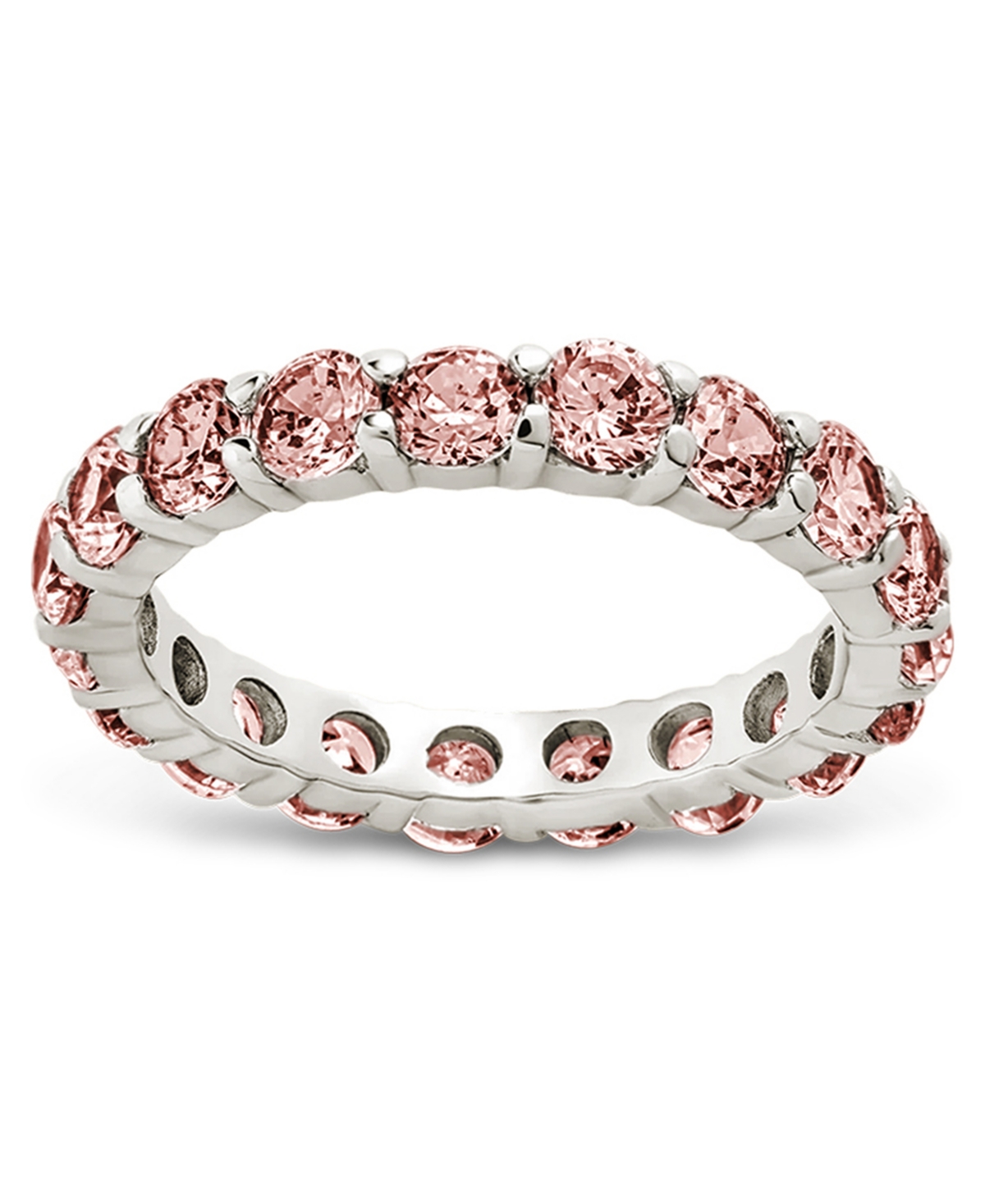 Click here for Sterling Forever Gracie Cubic Zirconia Eternity Ri... prices