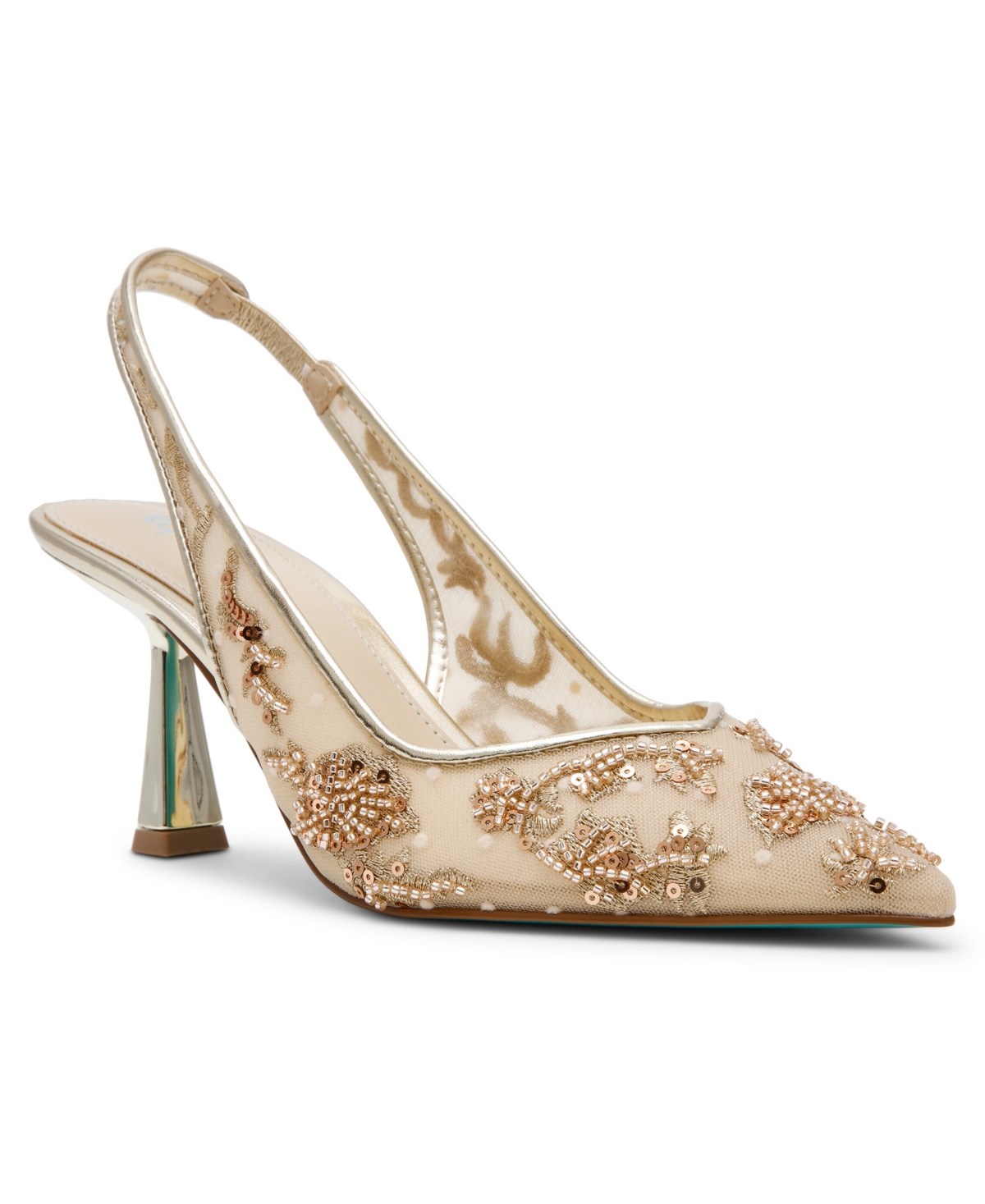 Click here for Betsey Johnson Womens Nikki Embroidered Slingback... prices