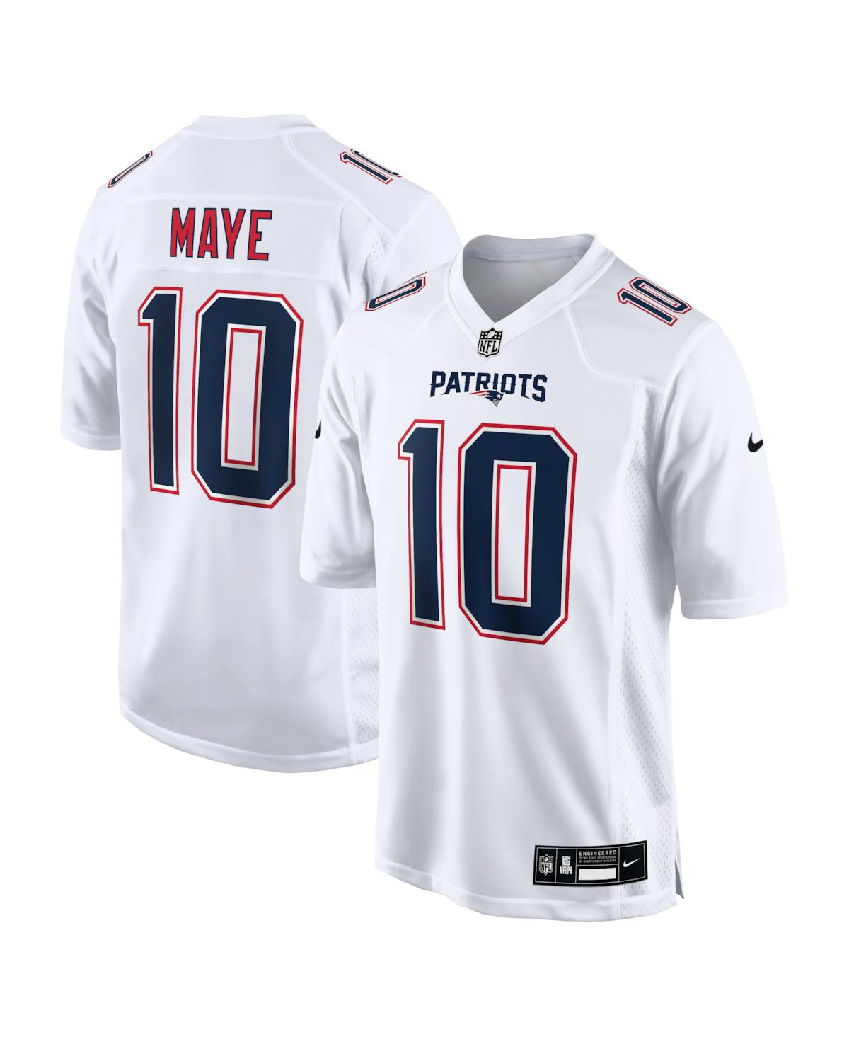 Click here for Nike Mens Drake Maye Tundra White New England Patr... prices