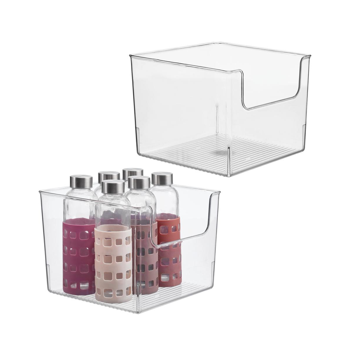 Click here for iDesign Open-Front Storage Bin  Set of 2 - Clear prices