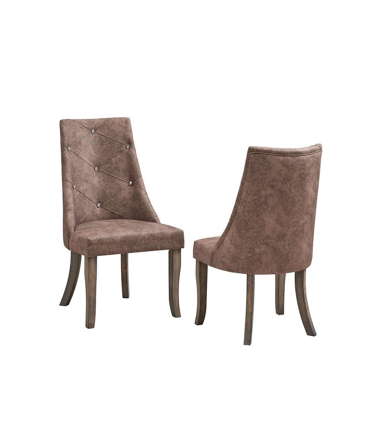 Click here for Kings Brand Furniture Set Of 2 Faux Leather Tufted... prices