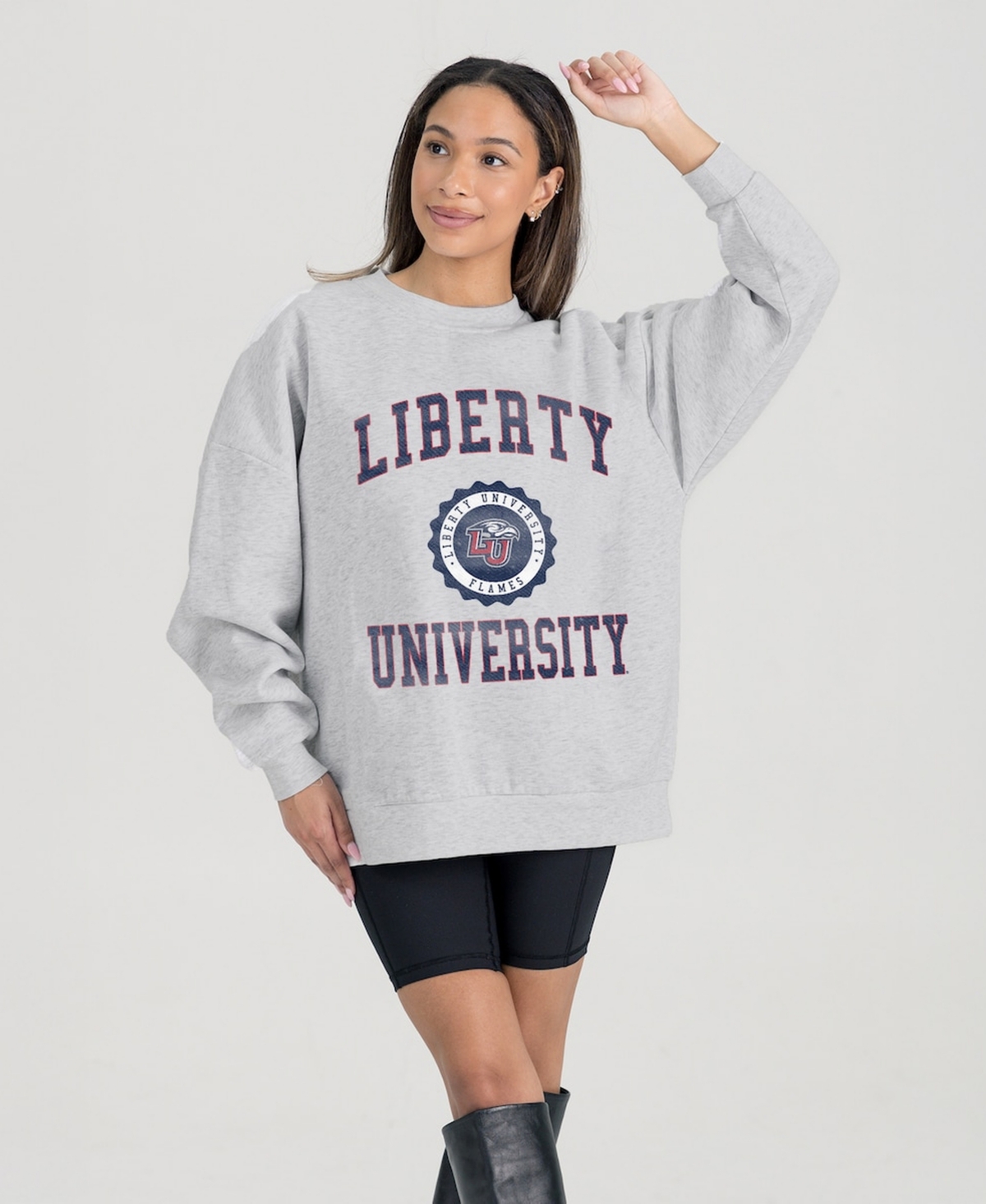Click here for Gameday Couture Womens Steel Liberty Flames Oversi... prices