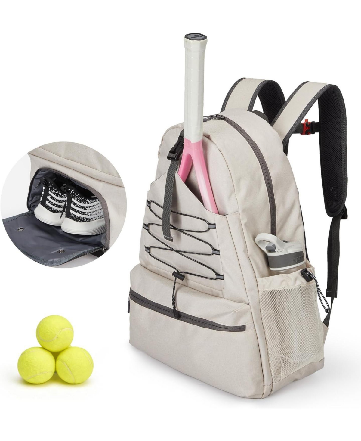 Click here for Xo Tennis Backpack  2 Racket Storage with Shoe Com... prices