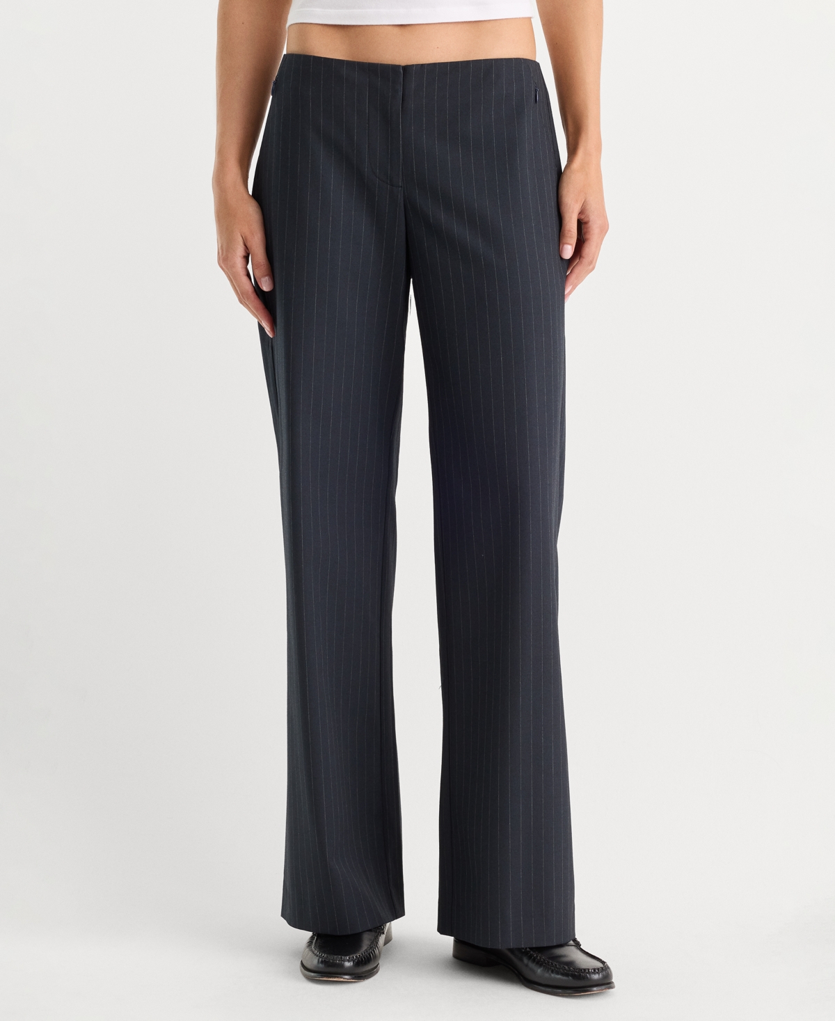 Click here for Good American Womens Low-Rise Wide-Leg Trousers -... prices