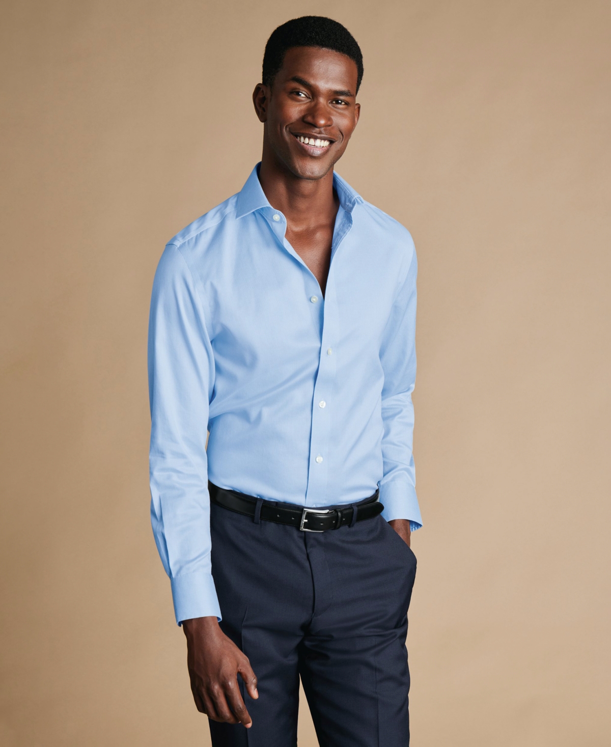 Click here for Charles Tyrwhitt Mens Spread Collar Solid Dress Sh... prices