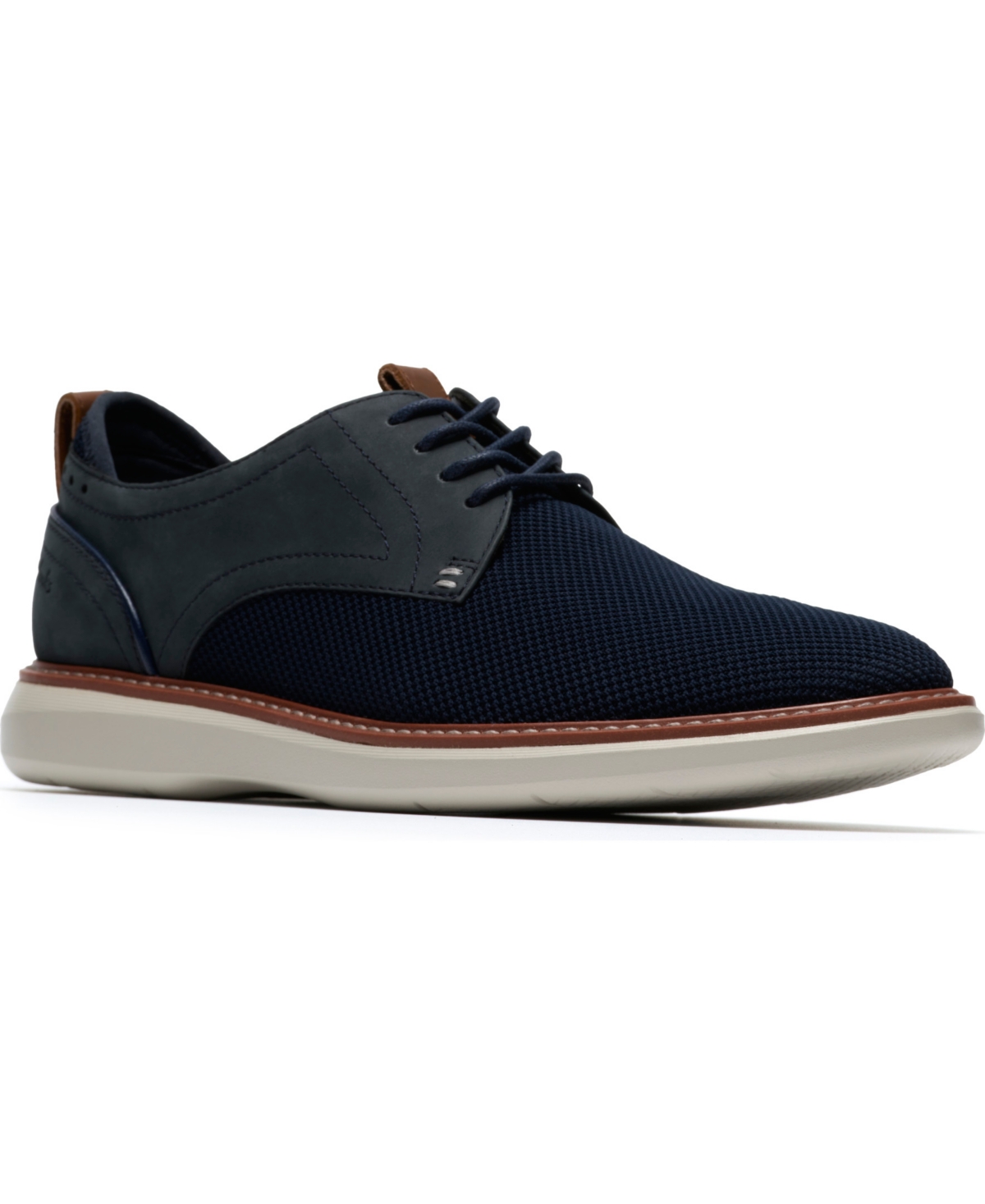 Click here for Clarks Mens Brantin Lace-Up Plain Shoes - Navy Kni... prices