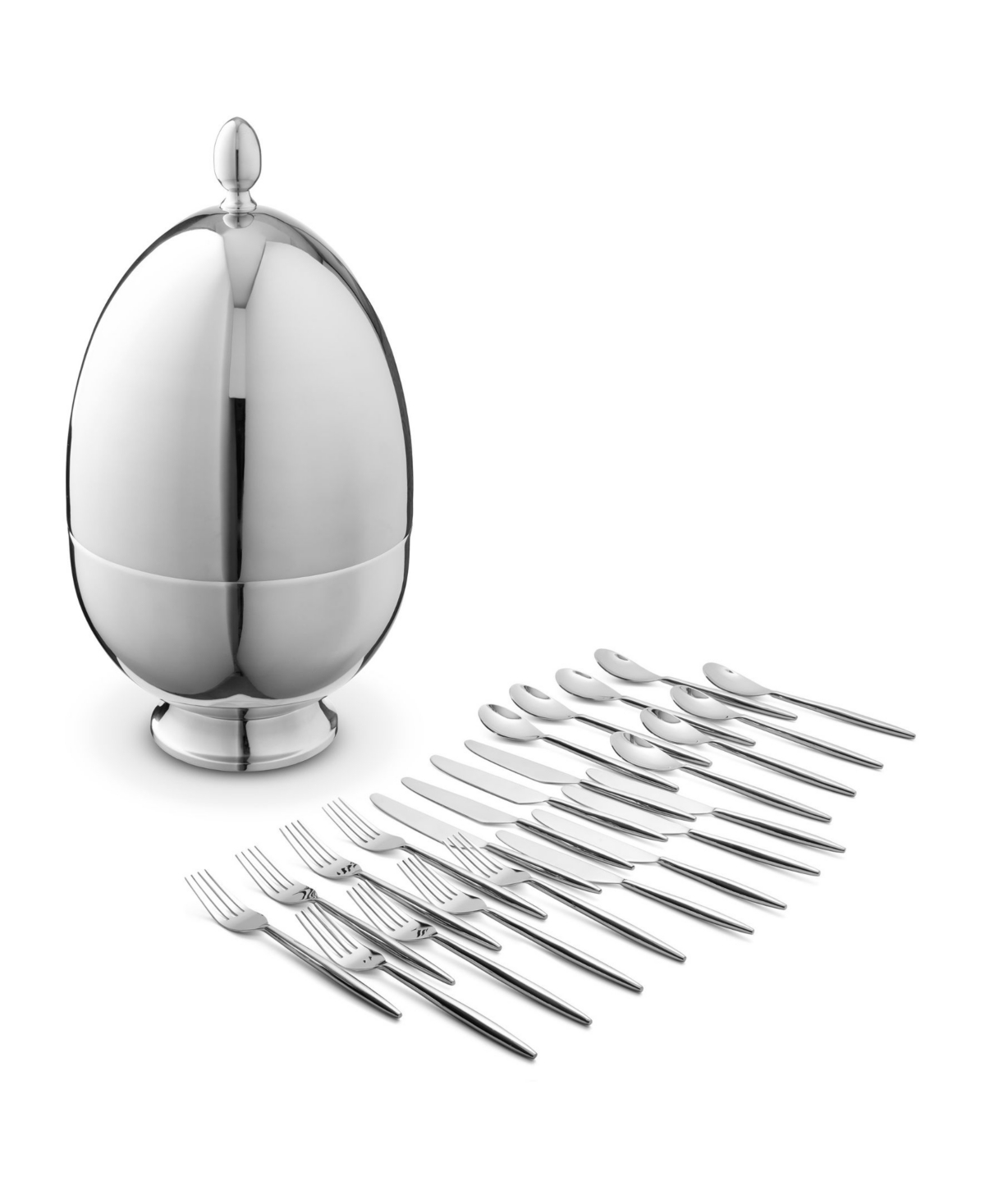 Click here for Ricci Argentieri Stainless Steel Egg 24-Piece Flat... prices