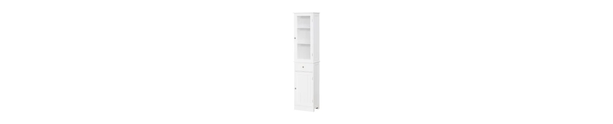 Click here for Busdays White Slim Tall Bathroom Storage Cabinet N... prices