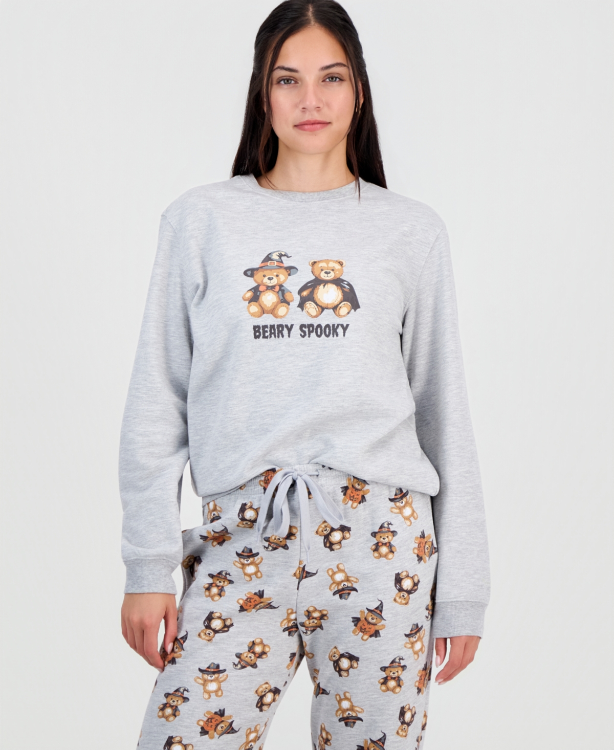 Click here for Love Tribe Juniors Halloween Teddy Bear Crewneck S... prices