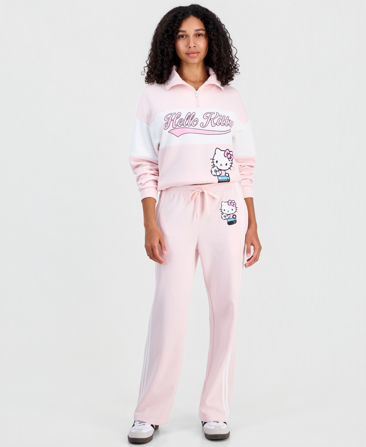Click here for Sanrio Womens Fleece Track Pant Wide-Leg Drawstrin... prices
