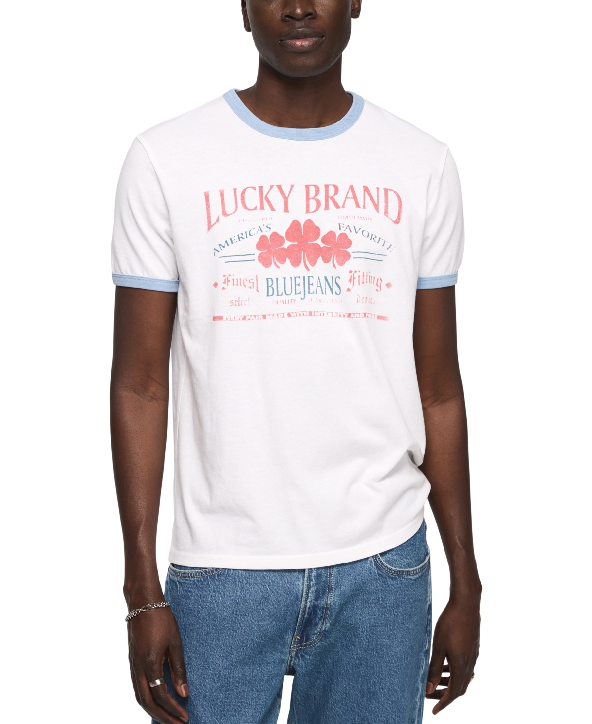 Click here for Lucky Brand Mens Vintage Graphic Title T-Shirt - B... prices
