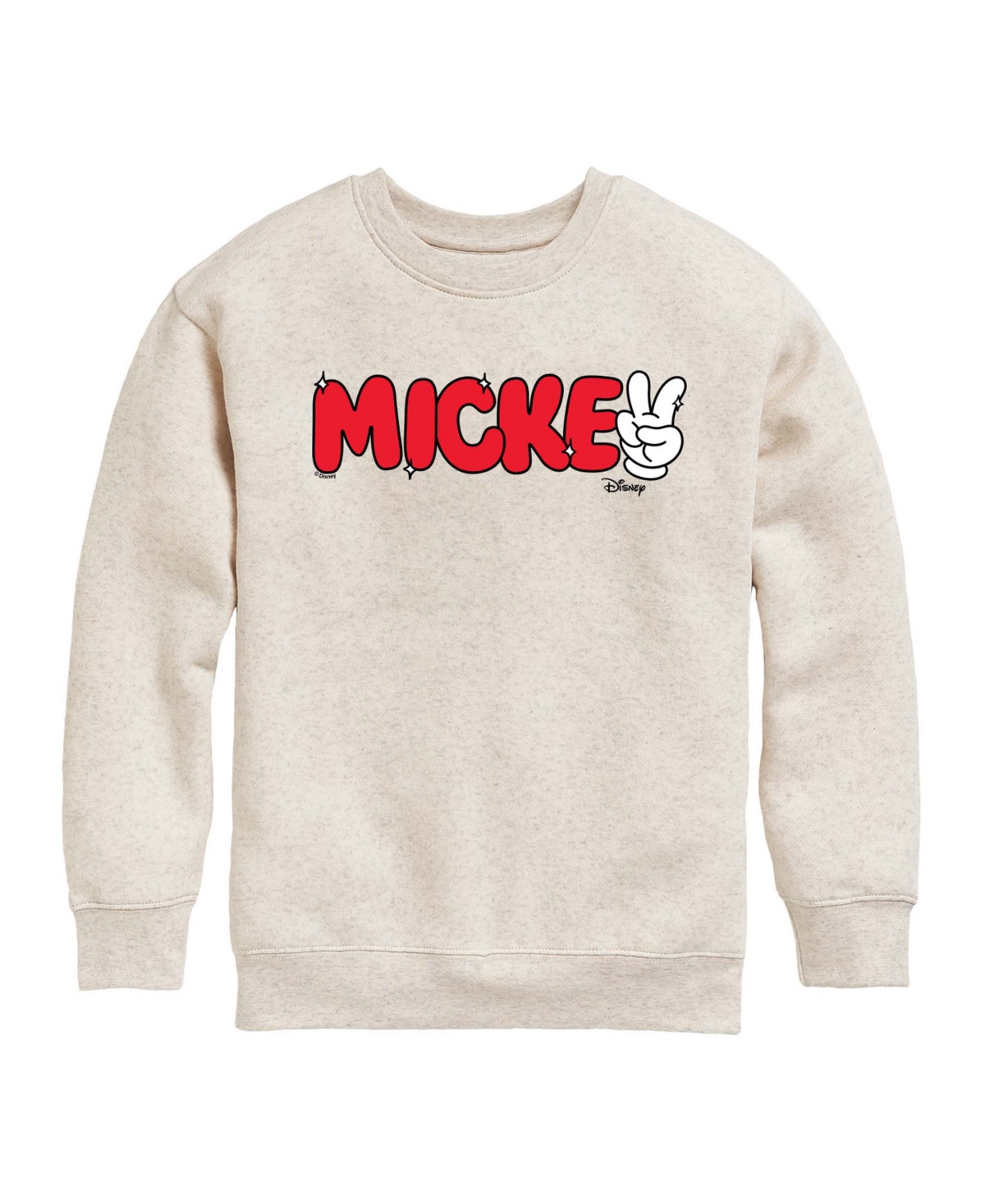 Click here for Disney Boys 8-20 Mickey Peace Sign Crewneck Fleece... prices
