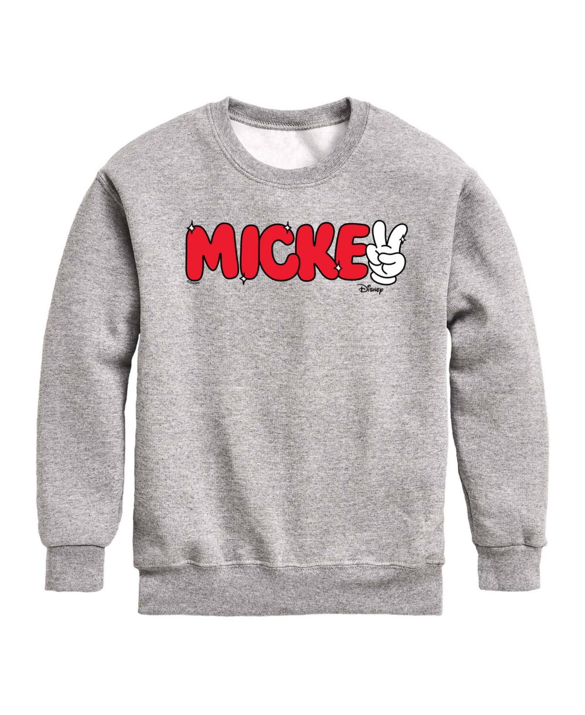 Click here for Disney Boys 8-20 Mickey Peace Sign Crewneck Fleece... prices
