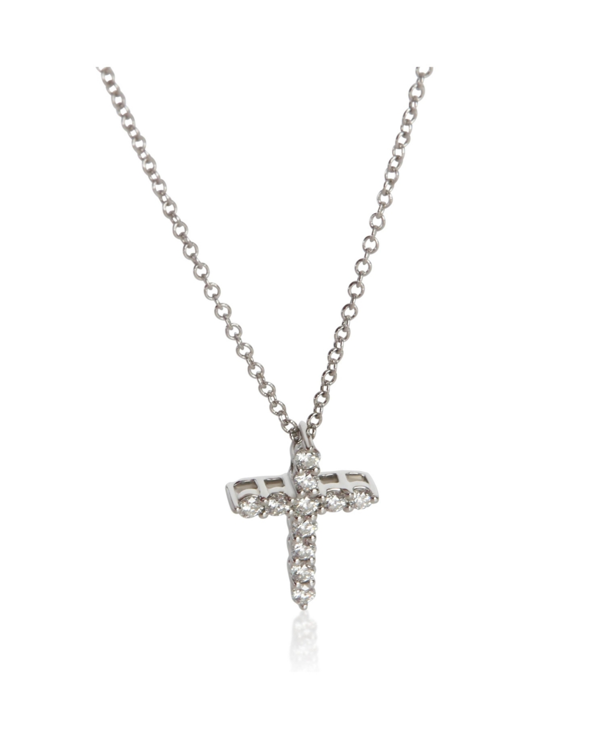 Click here for Pre-Owned Tiffany & Co Platinum Diamond Mini Cross... prices