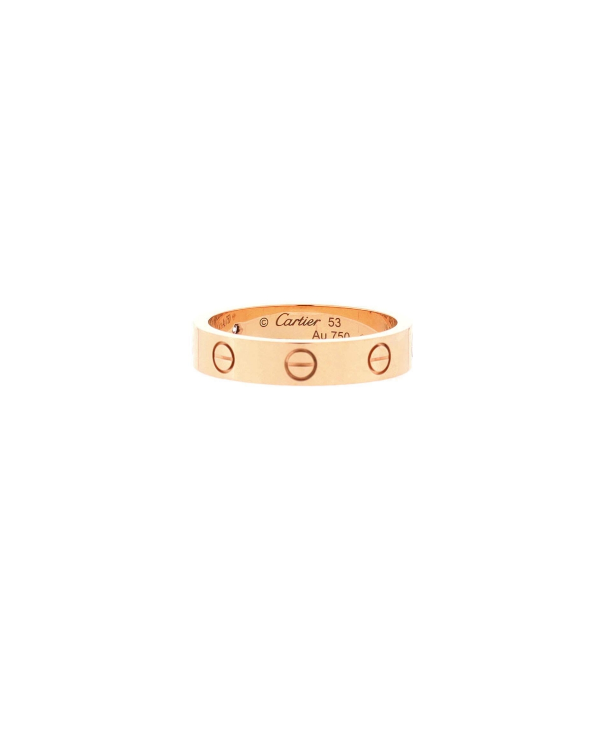 Click here for Pre-Owned Cartier Love Wedding Band 1 Diamond Ring... prices