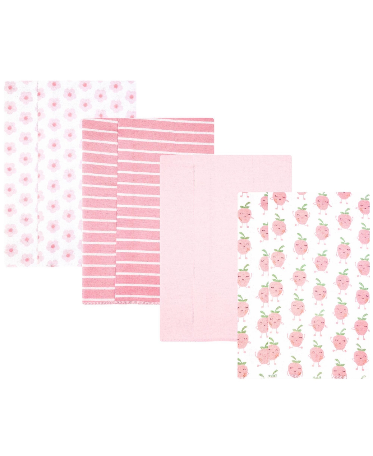 Click here for Hudson Baby Girl Cotton Poly Flannel Burp Cloths 4... prices