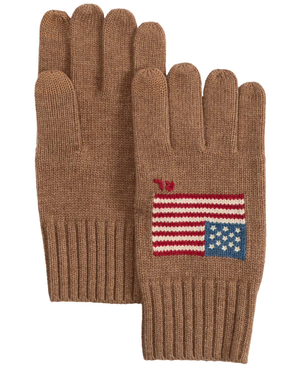 Click here for Polo Ralph Lauren Mens Wool Blend Rl Flag Knit Glo... prices