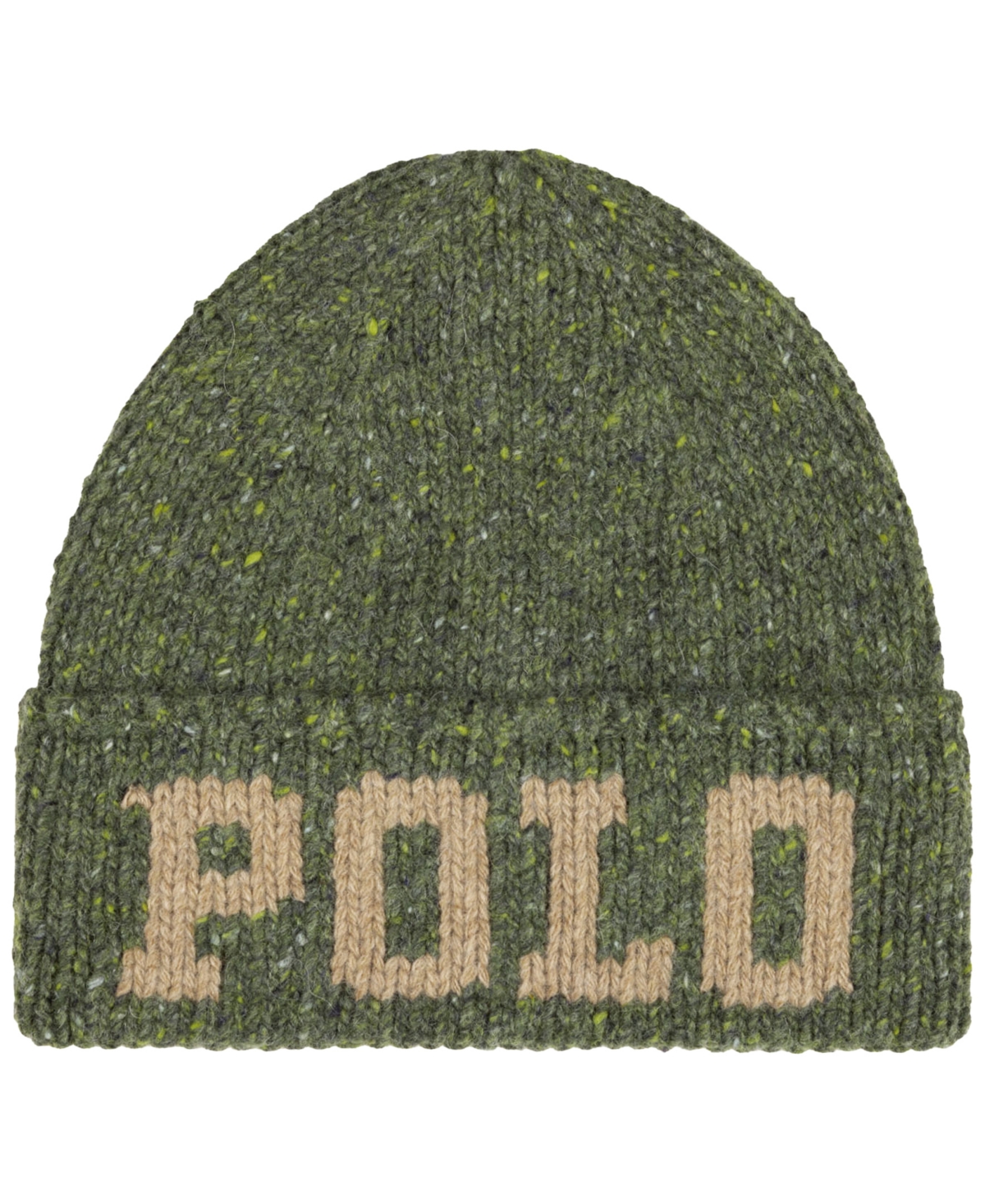 Click here for Polo Ralph Lauren Mens Knit Tweed Polo Beanie - Cr... prices