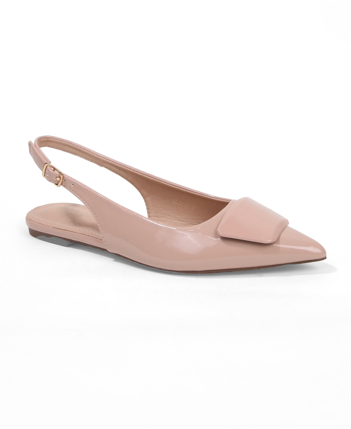 Click here for Berness Womens Blanca Patent Slingback Flats with... prices