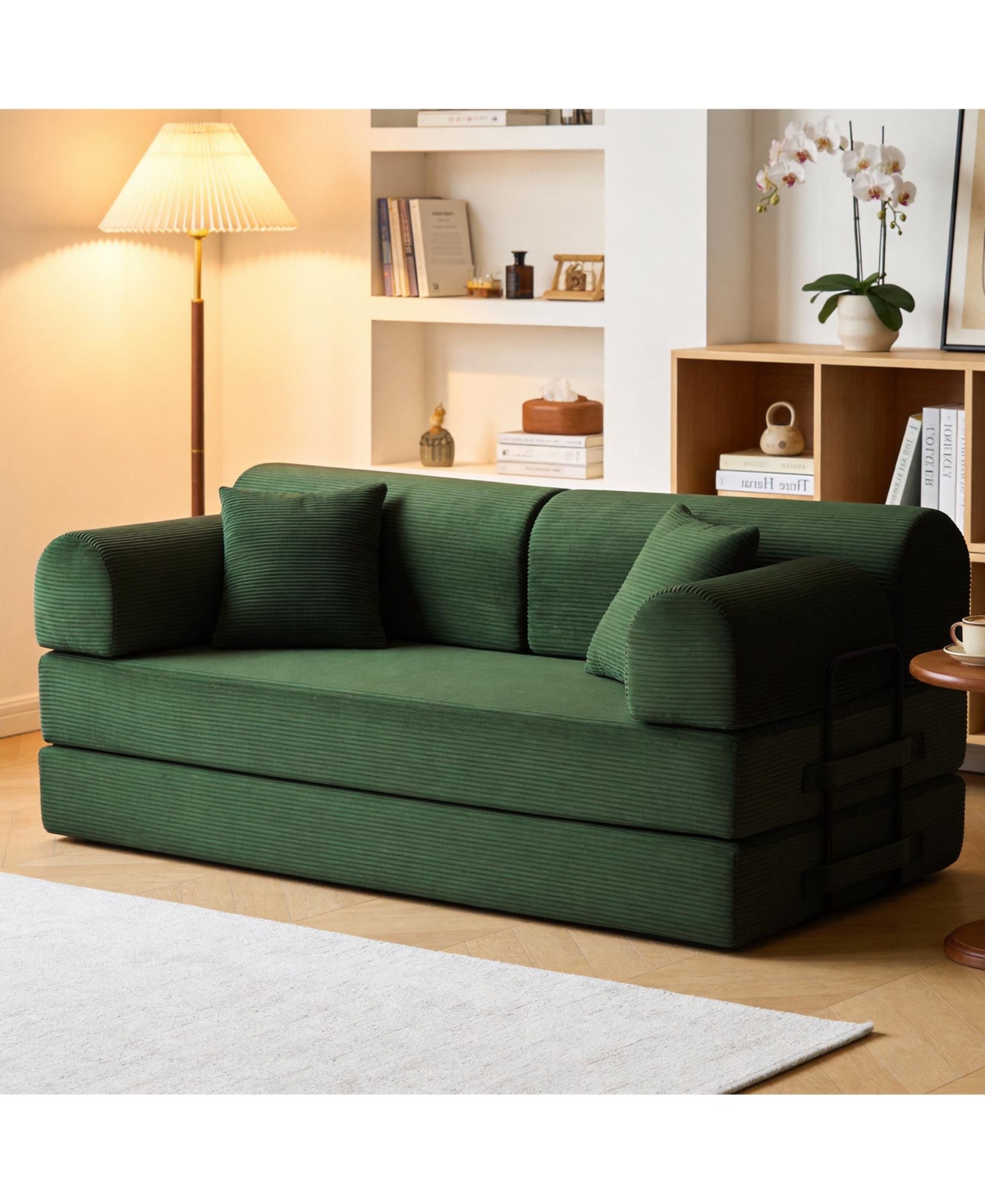 Click here for Clihome Convertible Sleeper Sofa Bed  Corduroy Fol... prices