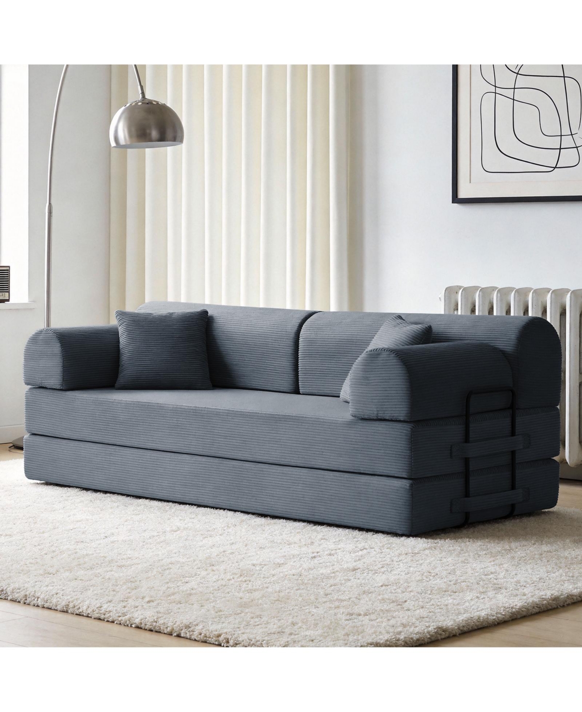 Click here for Clihome Convertible Sleeper Sofa Bed  Corduroy Fol... prices