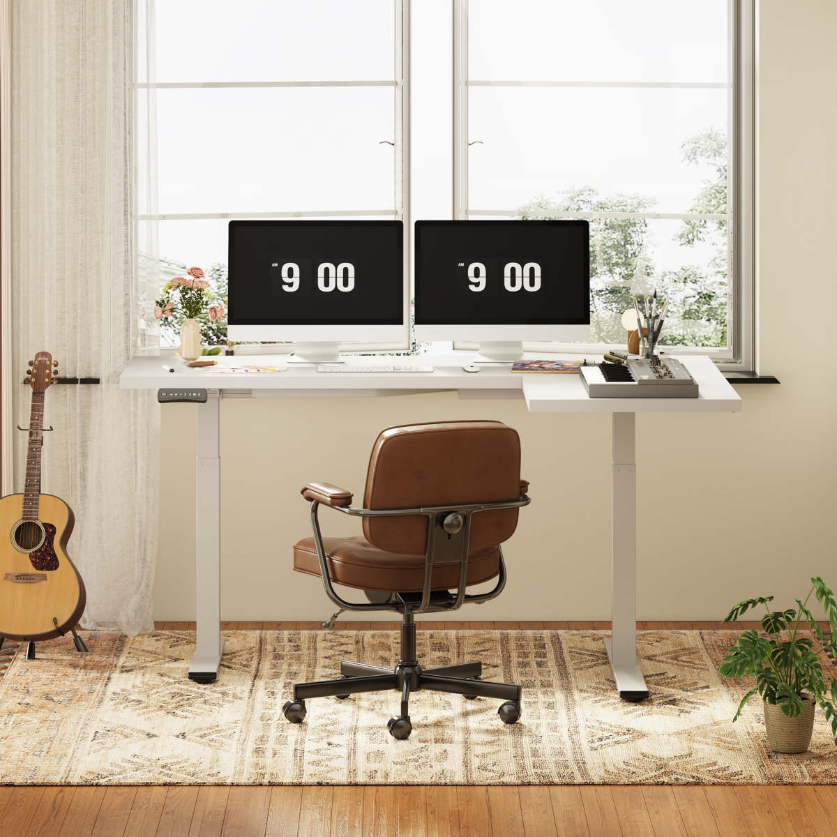 Click here for FlexiSpot L Shaped Height Adjustable Standing Desk... prices