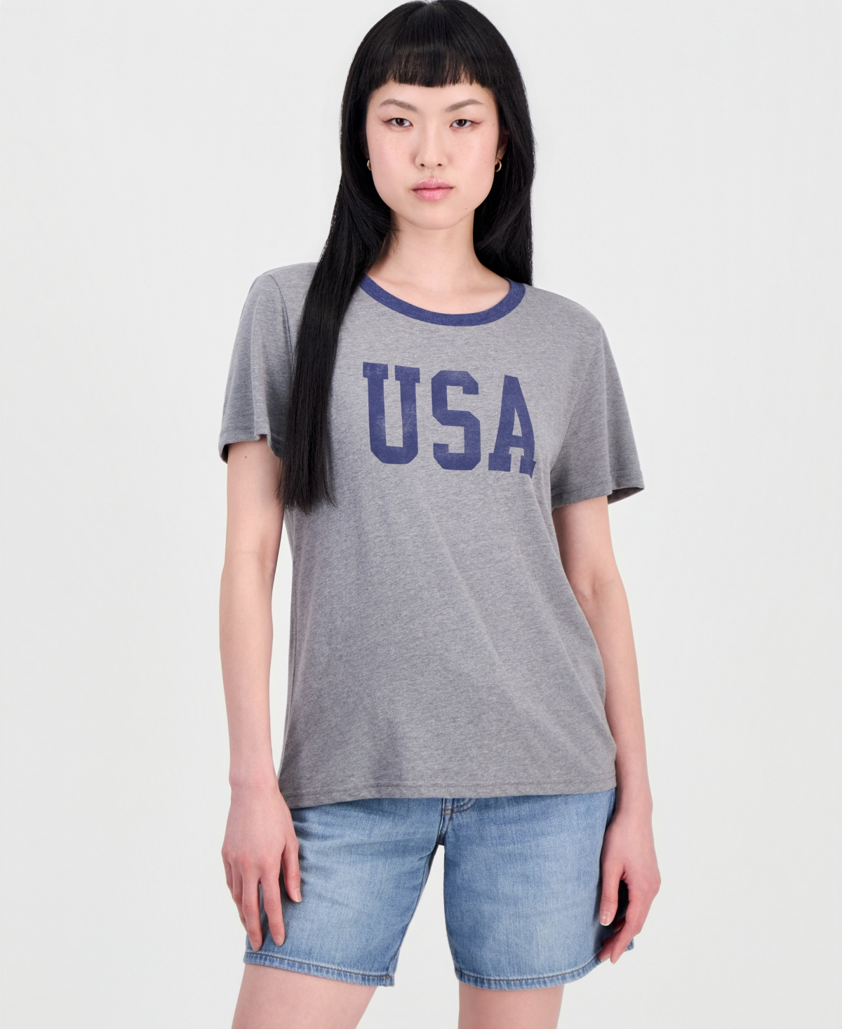 Click here for Lucky Brand Womens Usa Classic Crewneck T-Shirt -... prices