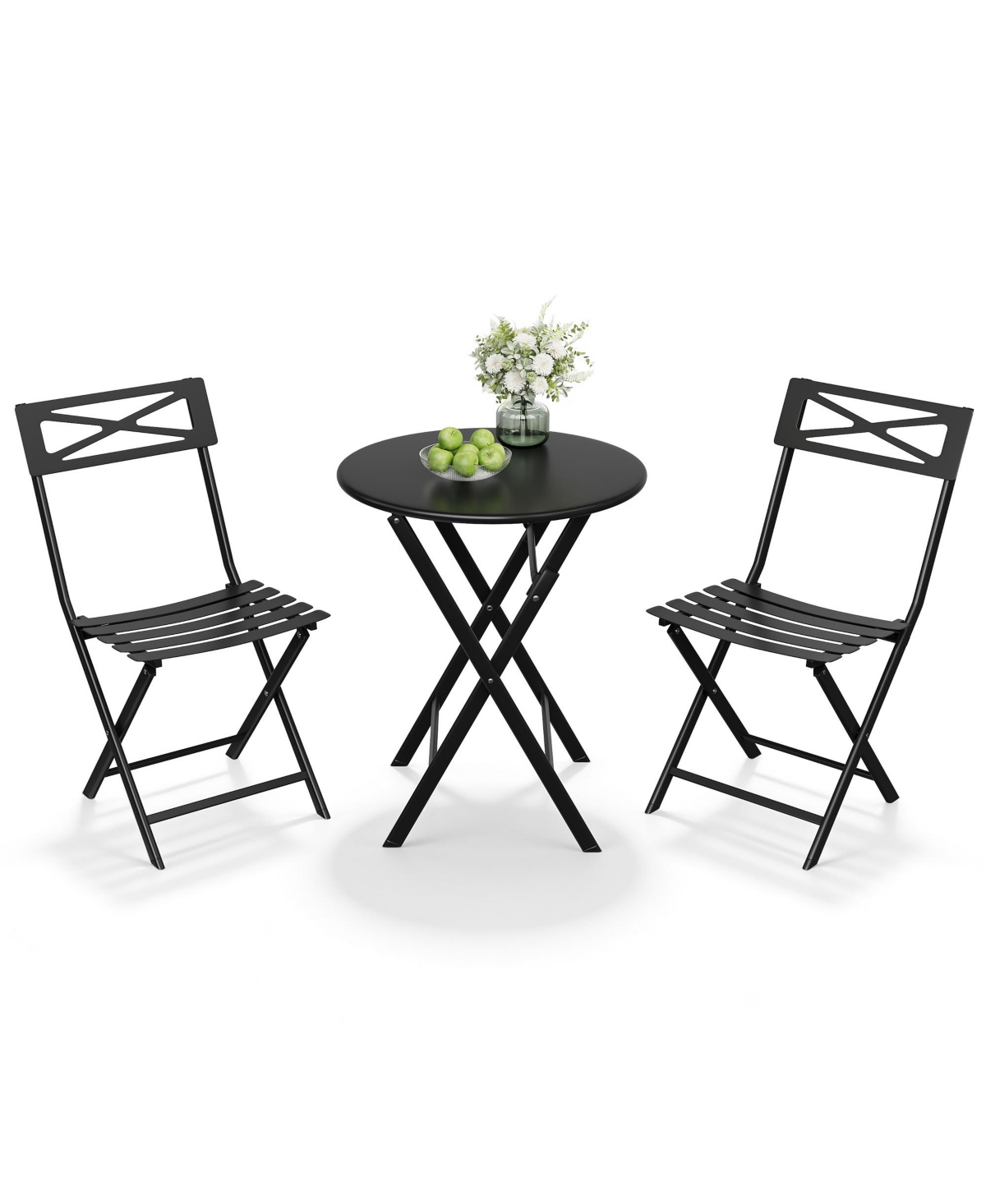 Click here for GarveeLife 3-Piece Steel Folding Bistro Set  Outdo... prices