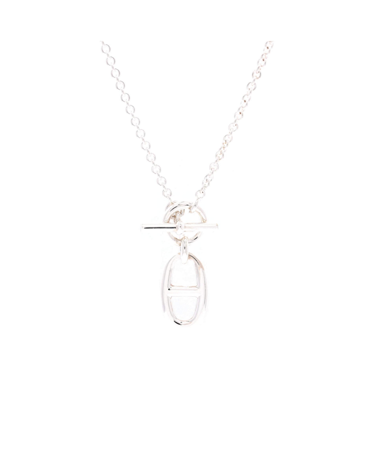 Click here for Pre-Owned HERMES Chaine dAncre Pendant Necklace -... prices