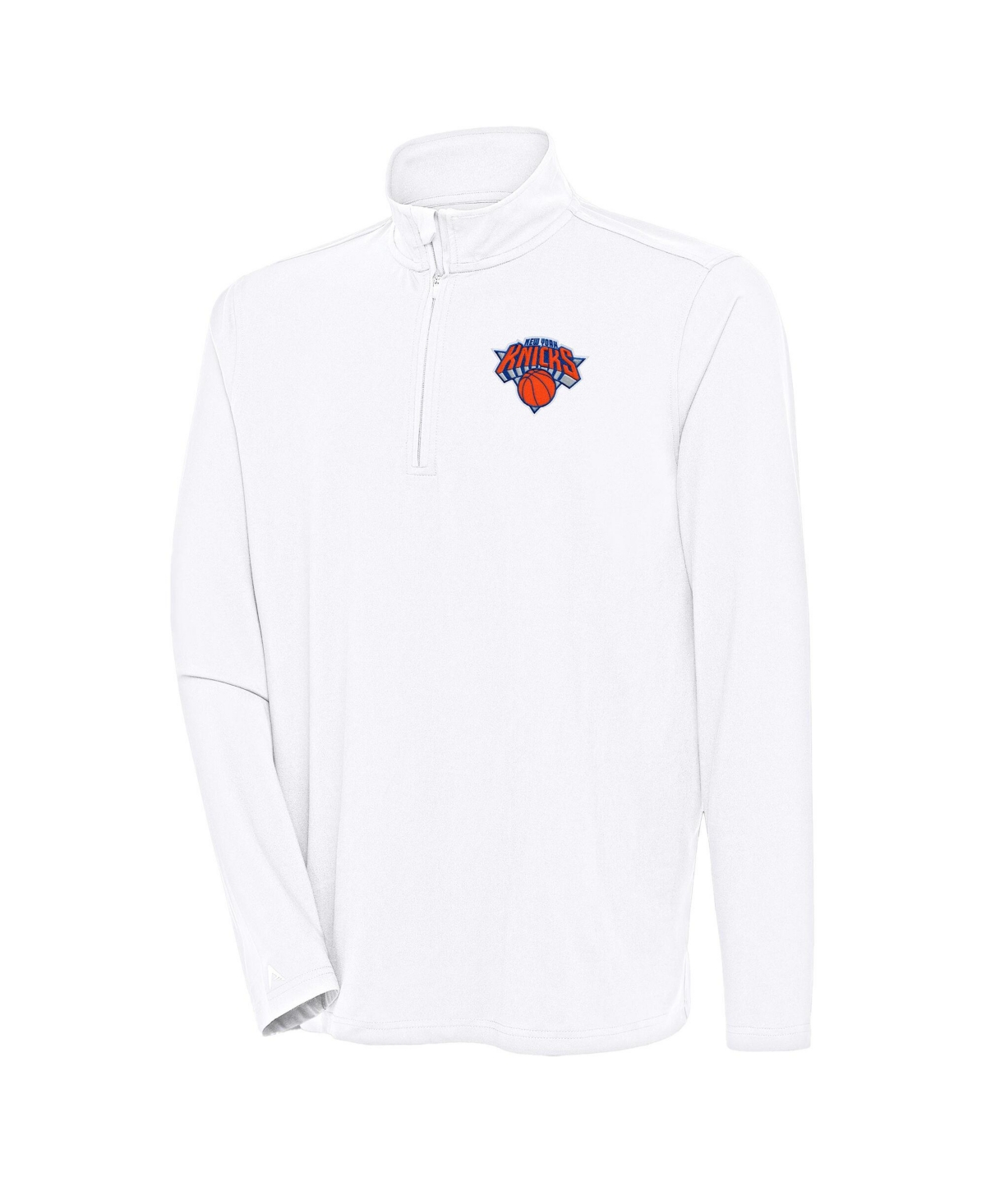 Click here for Antigua Mens White New York Knicks Hunk Quarter-Zi... prices