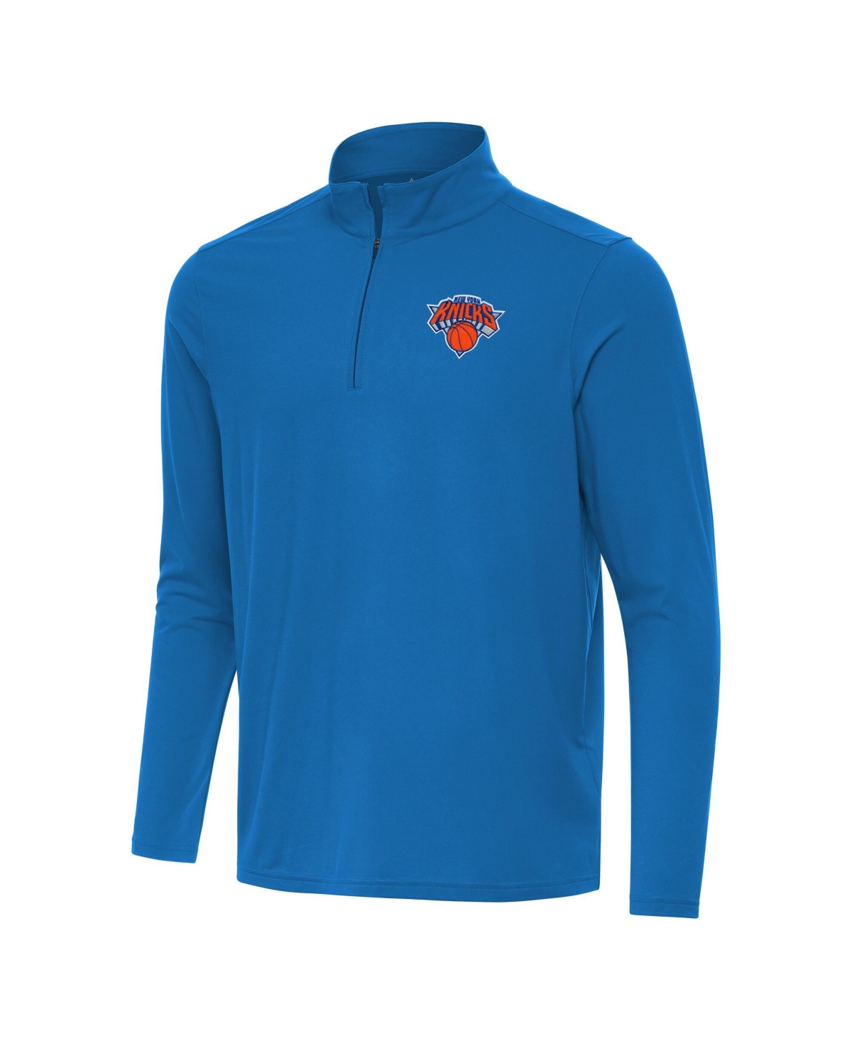 Click here for Antigua Mens Blue New York Knicks Intent Quarter-Z... prices