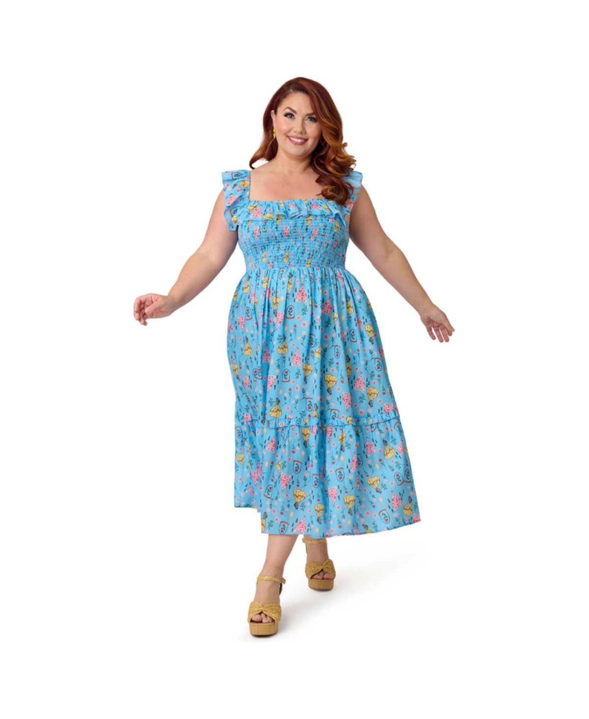 Click here for Unique Vintage Plus Size 1960s Midi Dress - Blue p... prices
