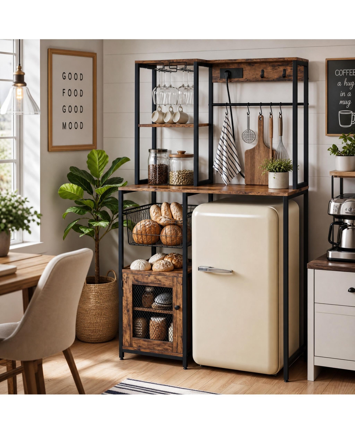 Click here for homfan Industrial Freestanding Kitchen Shelf  Bake... prices