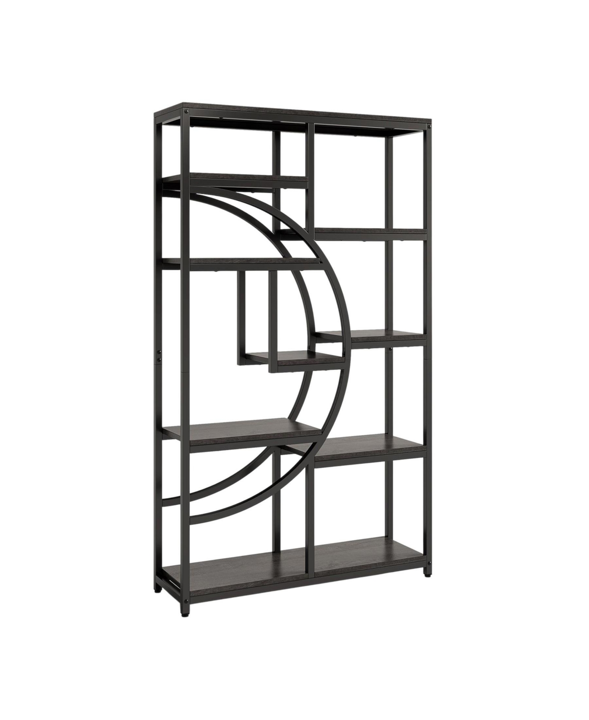 Click here for Slickblue Modern Etagere Bookshelf with 9 Open She... prices