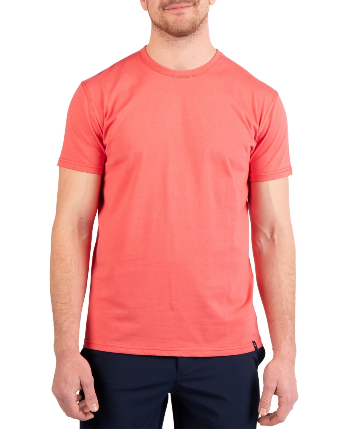 Click here for Tailorbyrd Mens Contrast Stitch T-Shirt - Sunwashe... prices