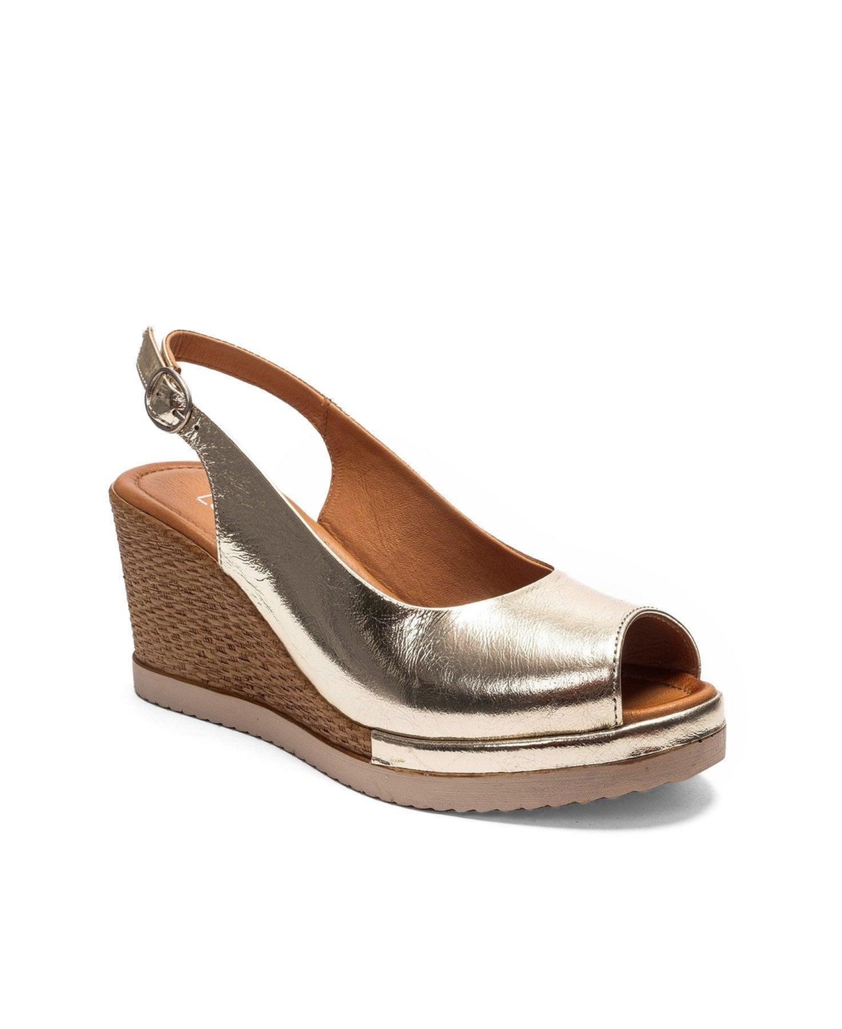Click here for Forever & Always Shoes Helina Leather Wedge Sandal... prices