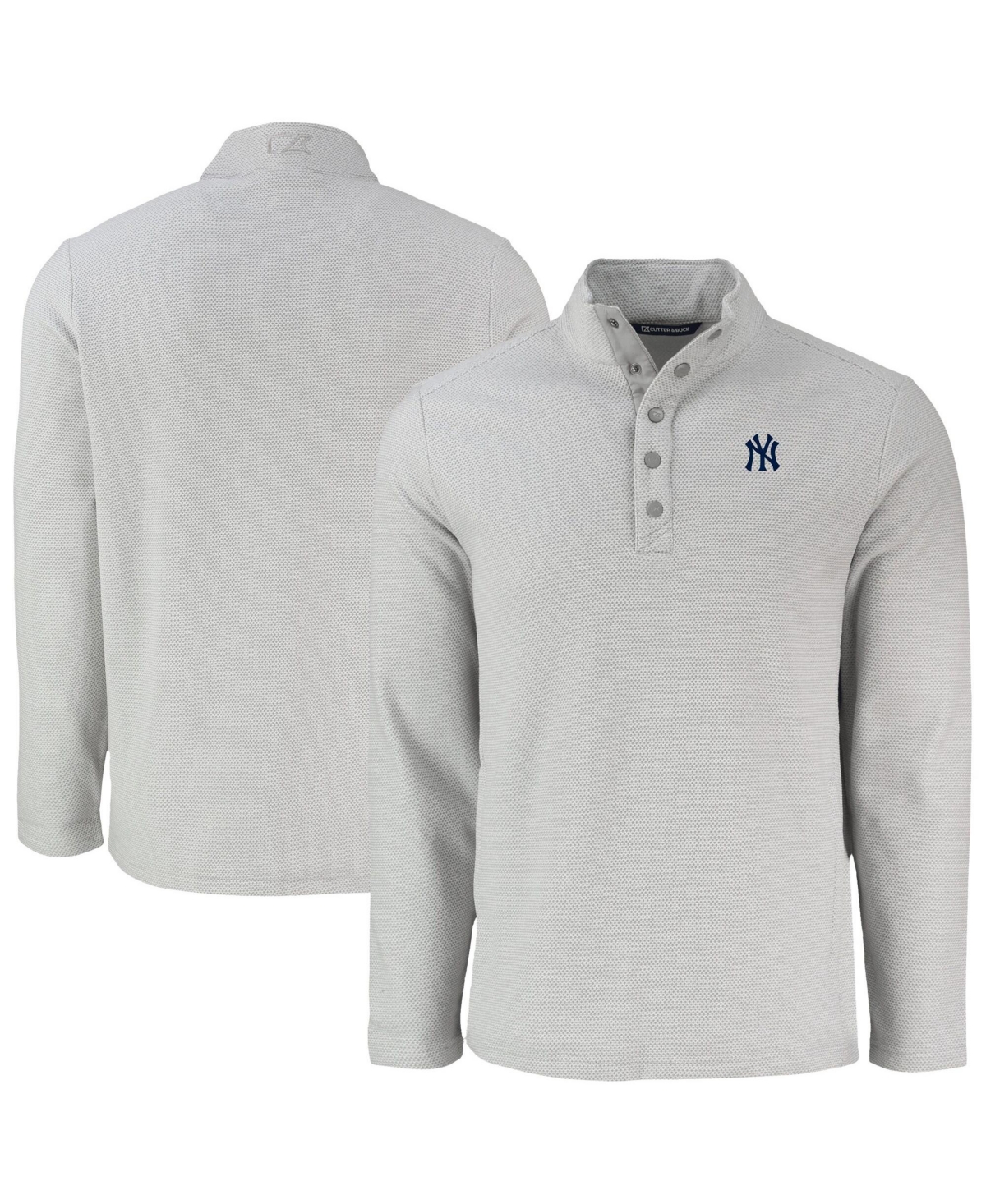 Click here for Cutter & Buck Mens Gray New York Yankees Hunts Poi... prices