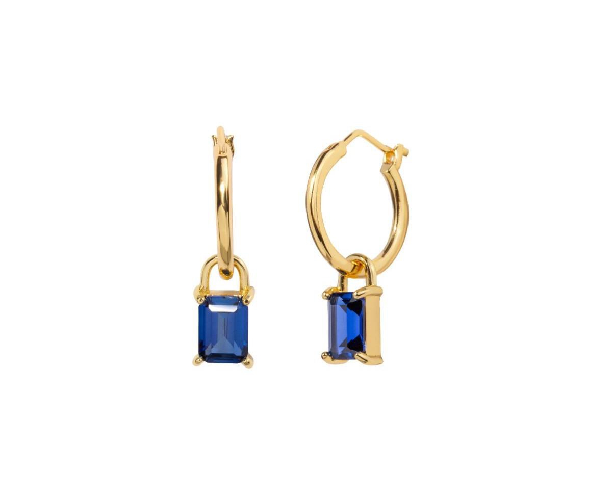 Click here for Little Sky Stone Iris Birthstone Hoops Earing - Sa... prices