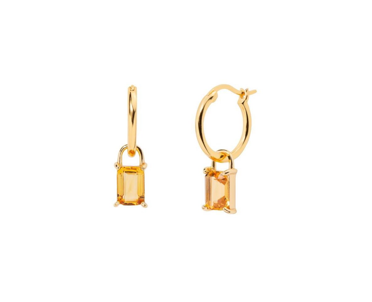Click here for Little Sky Stone Iris Birthstone Hoops Earing - Ci... prices