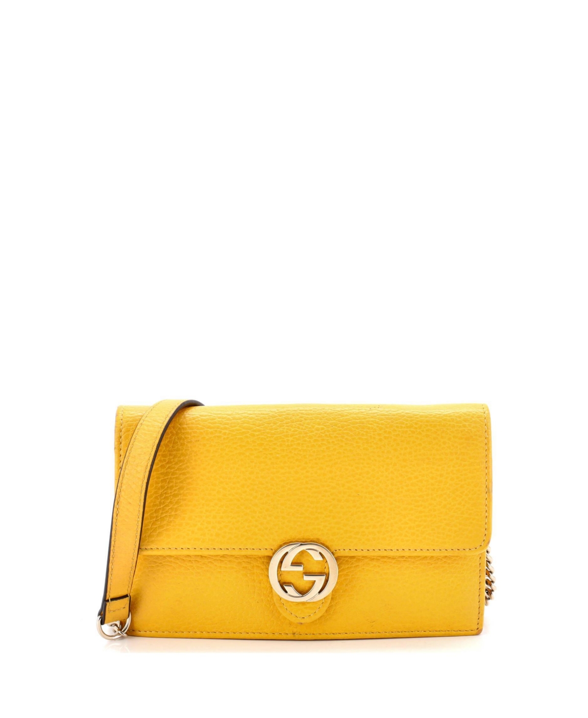 Click here for Pre-Owned Gucci Interlocking Wallet on Chain Leath... prices