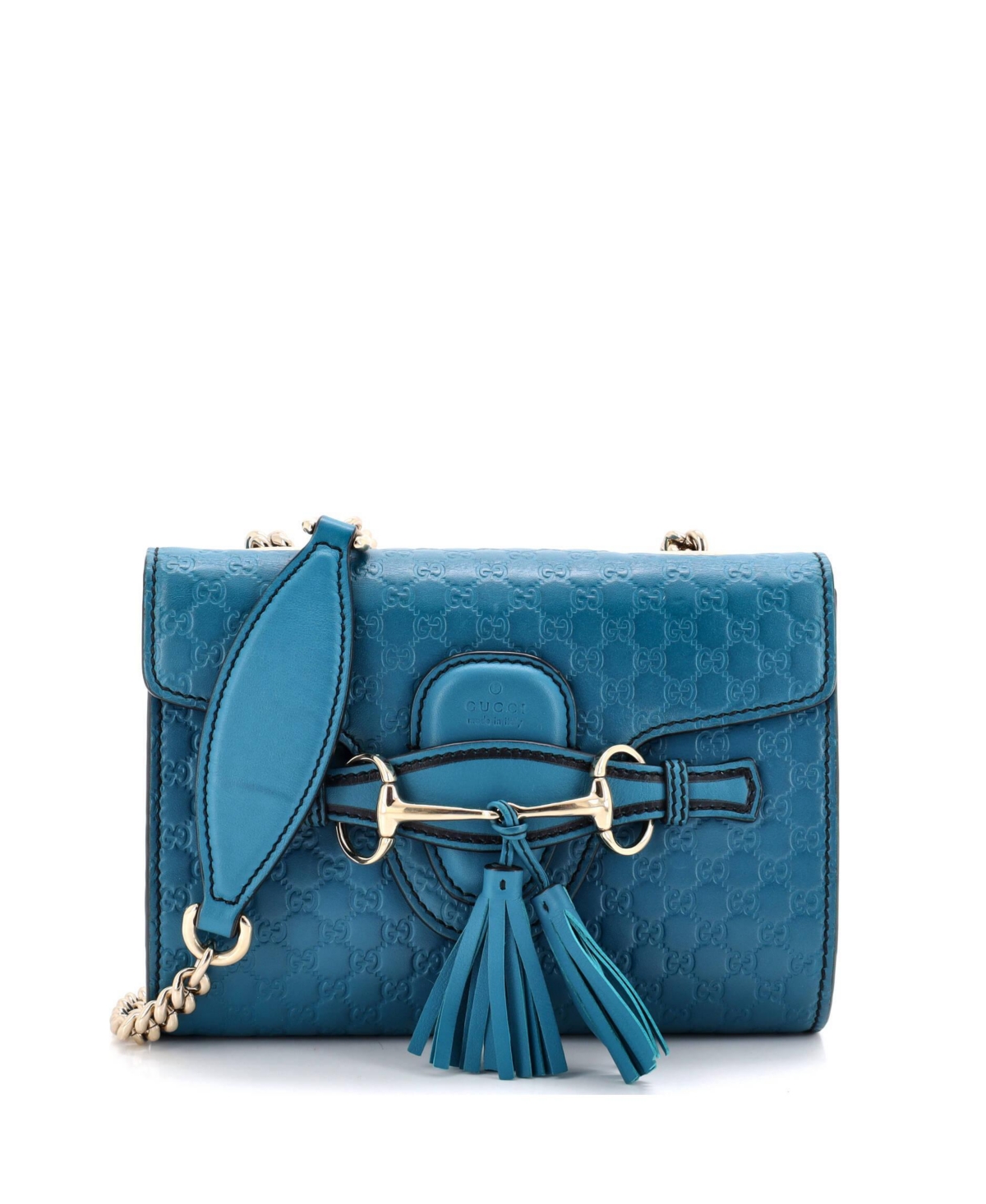 Click here for Pre-Owned Gucci Mini Emily Chain Flap Bag Microguc... prices
