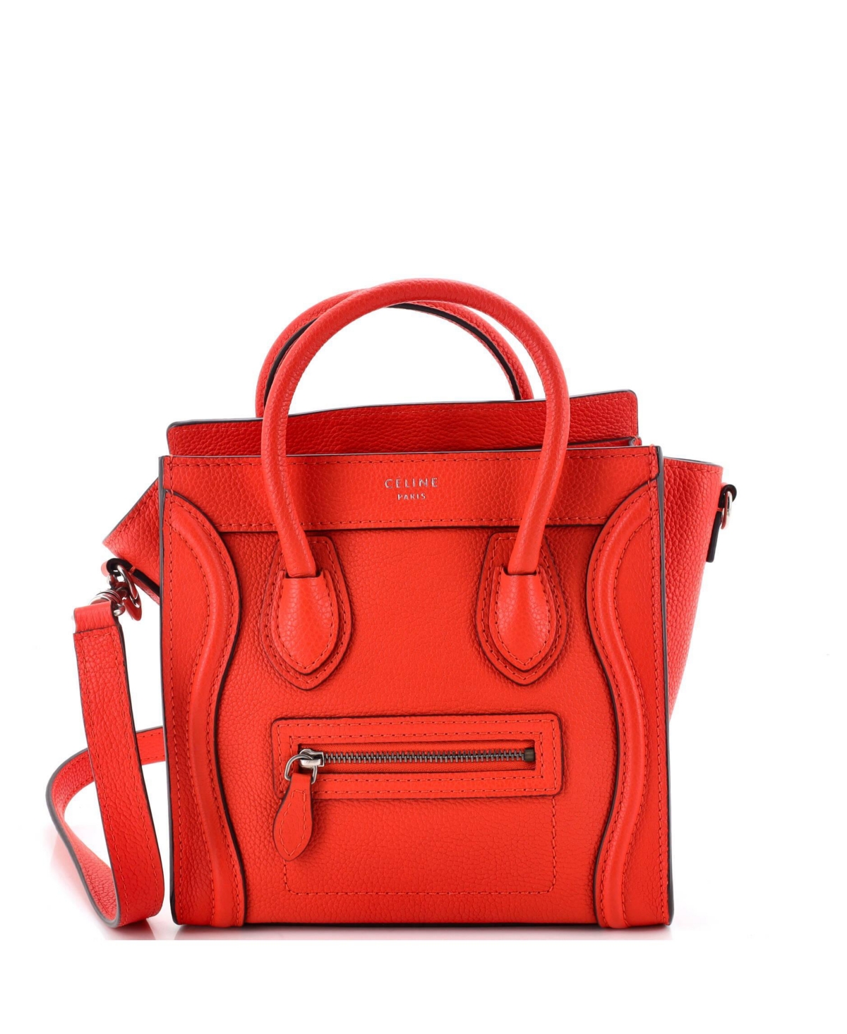 Click here for Pre-Owned Celine Nano Luggage Bag Grainy Leather -... prices