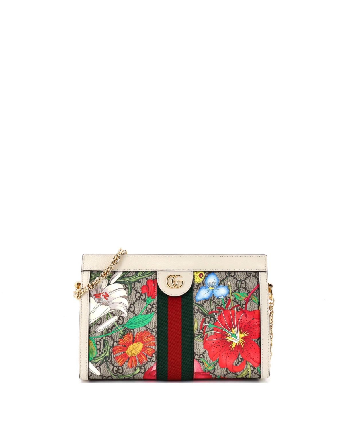 Click here for Pre-Owned Gucci Small Ophidia Chain Shoulder Bag F... prices