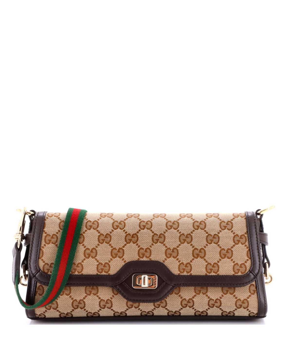 Click here for Pre-Owned Gucci Small Luce Shoulder Bag Gg Canvas... prices