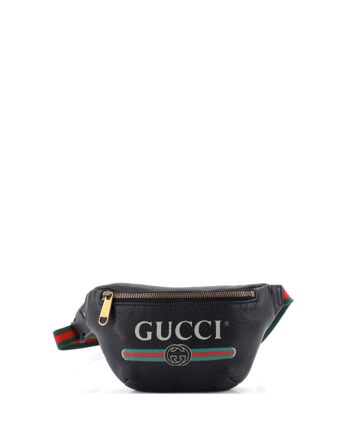 Click here for Pre-Owned Gucci Small Logo Belt Bag Printed Leathe... prices