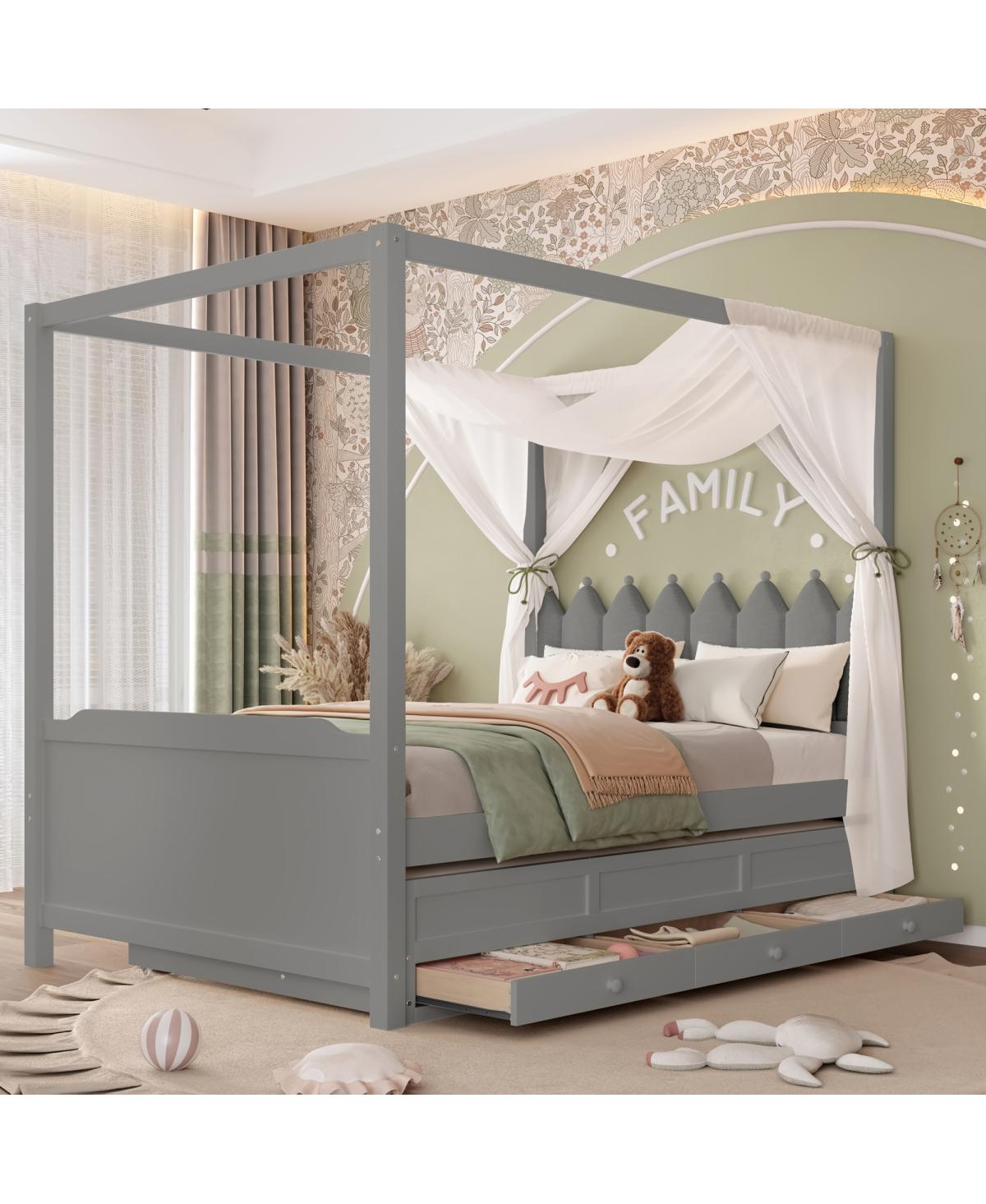 Click here for Streamdale Furniture Princess Canopy Bed Frame wit... prices