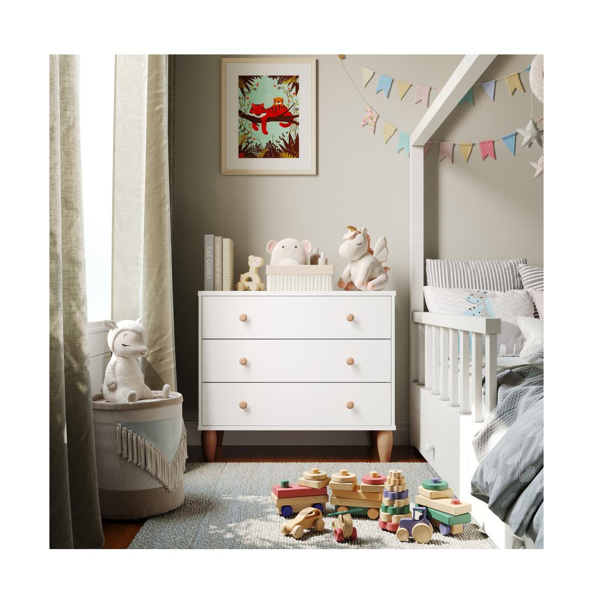 Click here for Small Kids 3-Drawer Wood Dresser Chest for Bedroom... prices