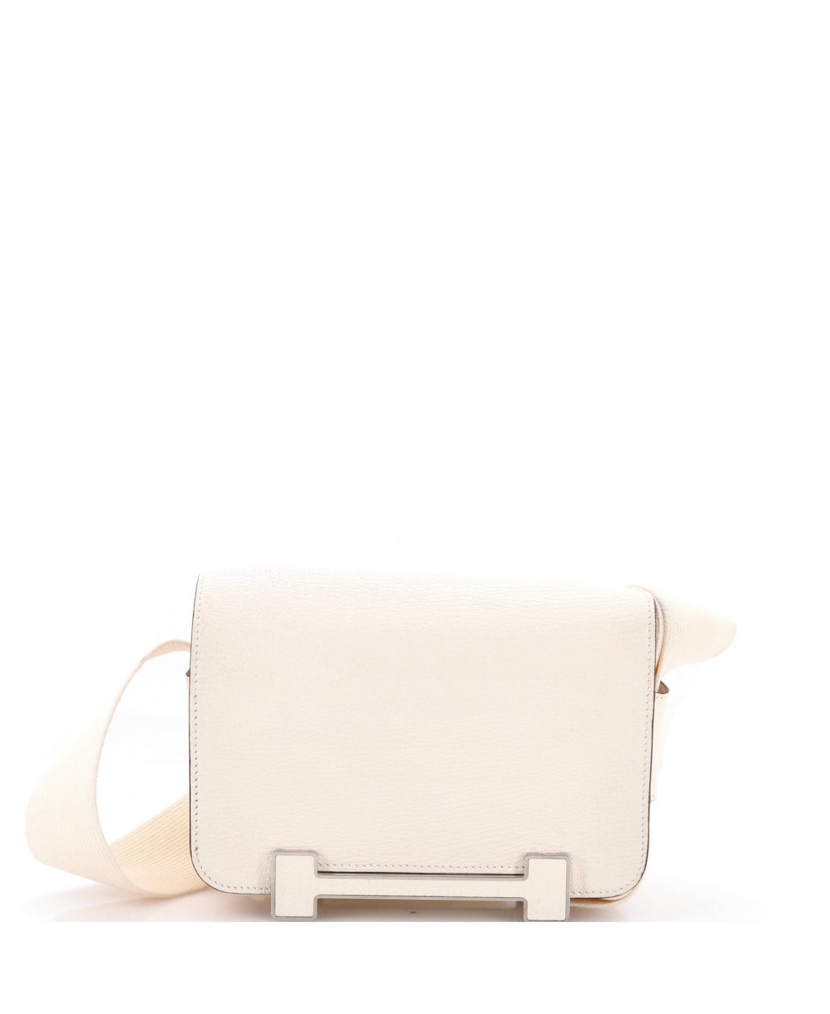 Click here for Pre-Owned HERMES Geta Bag Chevre Mysore - Natural prices