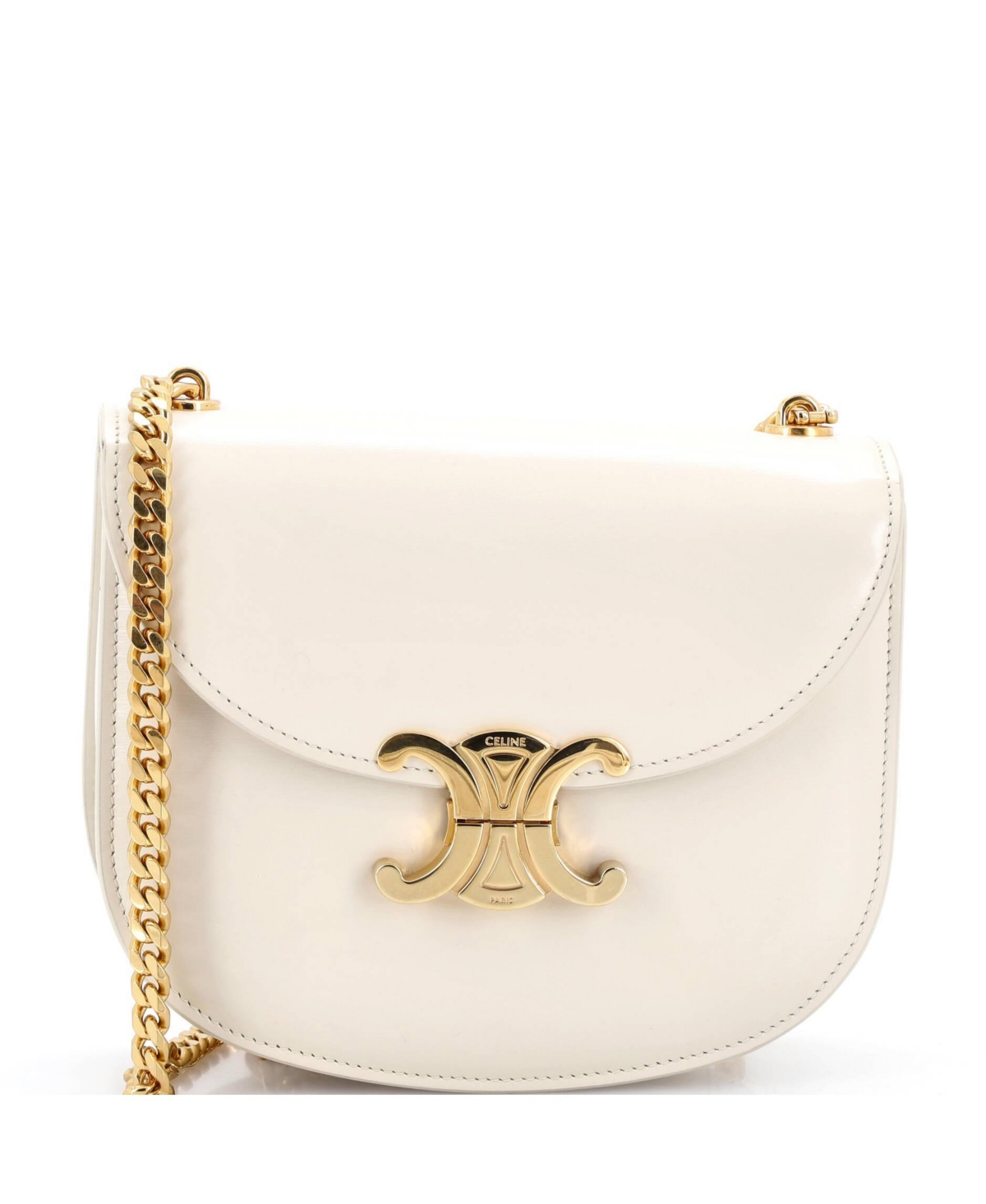 Click here for Pre-Owned Celine Triomphe Besace Clea Chain Flap B... prices