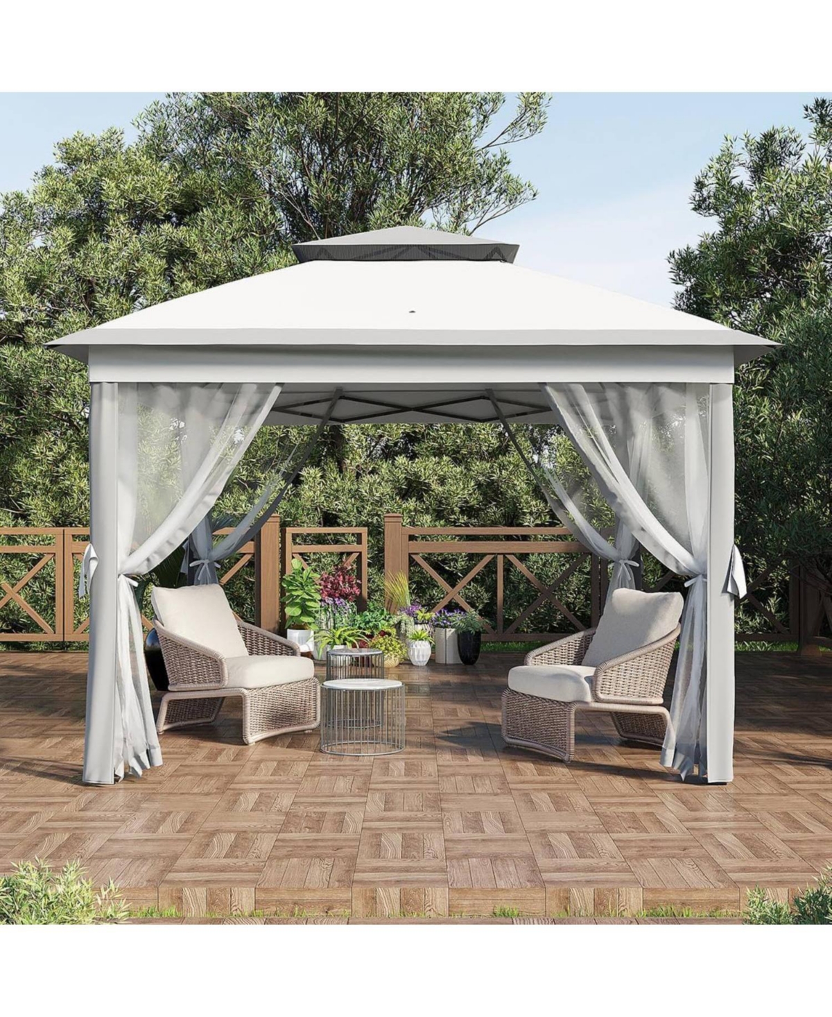Click here for gaomon 11x11ft Outdoor Canopy Shelter Pop Up Gazeb... prices
